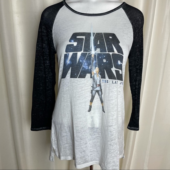 Star Wars | Tops | Star Wars Last Of The Jedi Baseball Style Tshirt ...